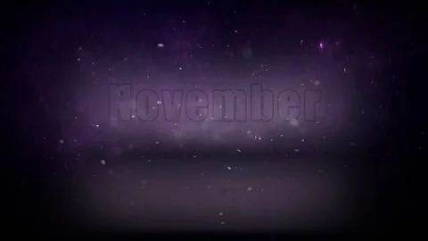 November neon lights sign revealed throu... | Stock Video | Pond5