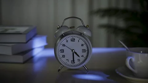 Now the alarm clock is at 4:30 a.m | Stock Video | Pond5