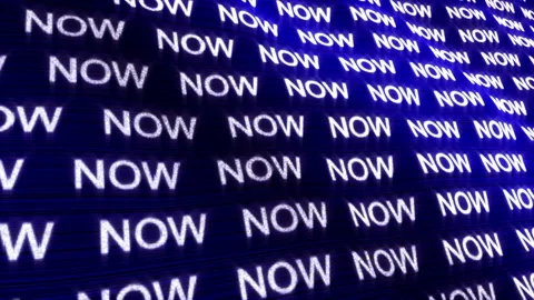 NOW Text Animation, Background, Loop | Stock Video | Pond5