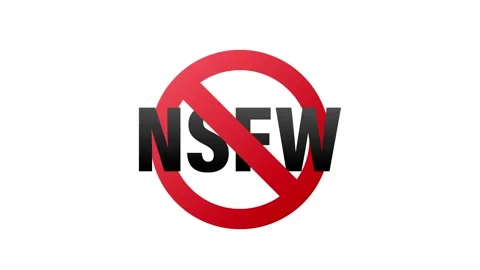 NSFW Sign. Not Safe for work, Censorship... | Stock Video | Pond5