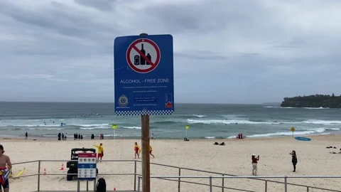 Nsw, Sydney Alcohol Free Zone Sign Board... | Stock Video | Pond5