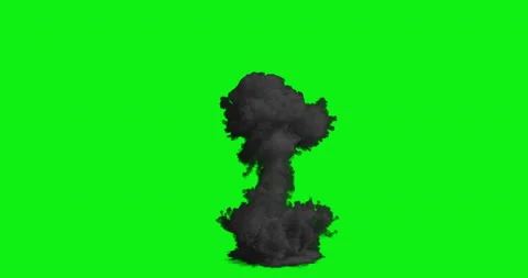 Nuclear Bomb Explosion, Green Screen Chr... | Stock Video | Pond5