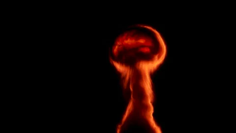 Nuclear explosion, nuclear weapons test,... | Stock Video | Pond5