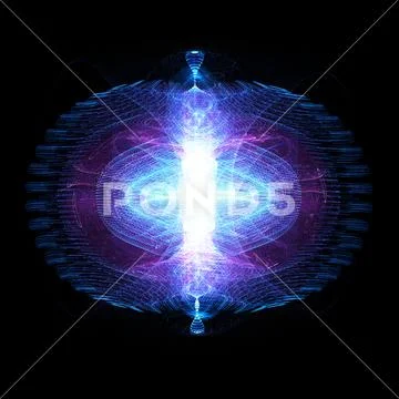 Nuclear Fusion Energy Reactor Visualization: Royalty Free #267997170
