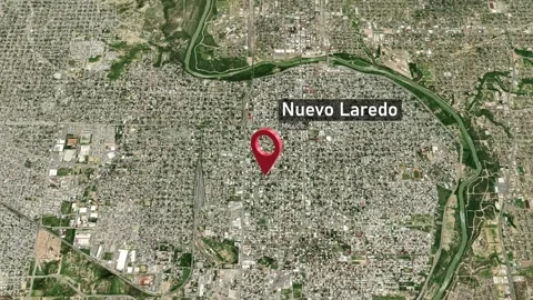Nuevo Laredo City Map Zoom (Mexico) from... | Stock Video | Pond5