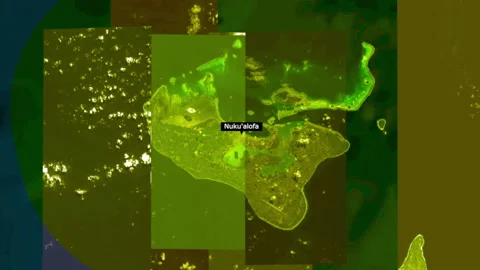 Nukuʻalofa capital of Tonga - Map zoom ... | Stock Video | Pond5