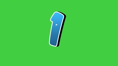 Number 1 one symbol sign animation motio... | Stock Video | Pond5