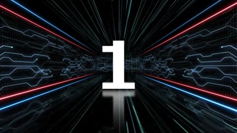 Number 1 in Tech Room Animation, Top Ten... | Stock Video | Pond5