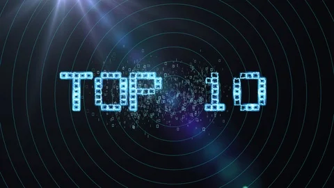NUMBER 1, Top Ten Numbers Animation with... | Stock Video | Pond5