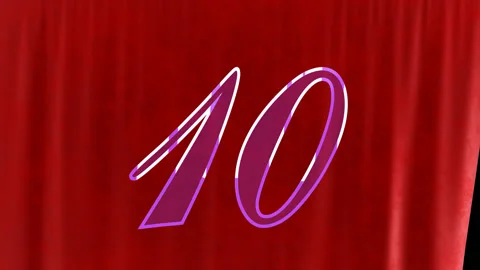 Number 10. Animation of the top ten numb... | Stock Video | Pond5