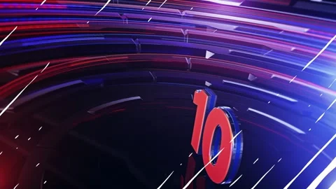 NUMBER 10, Top Ten Numbers Animation , ... | Stock Video | Pond5