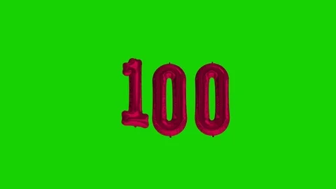 Number 100 Red Stock Videos – Royalty-Free HD & 4K Videos