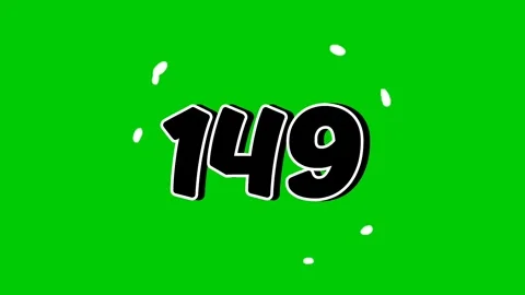 Number 149 symbol sign animation motion ... | Stock Video | Pond5