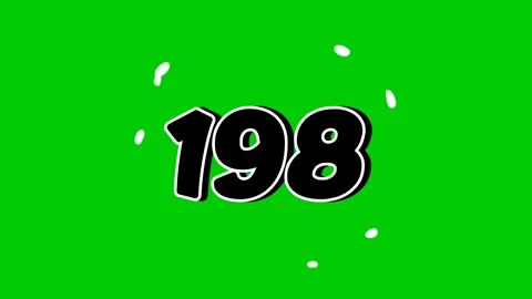 Number 198 Reveal Animation with Smoke E... | Stock Video | Pond5