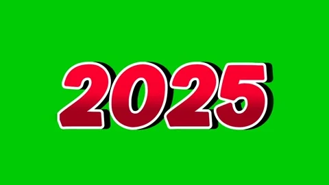Number 2025 happy New year symbol sign a... | Stock Video | Pond5