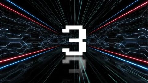 Number 3 in Tech Room Animation, Top Ten... | Stock Video | Pond5