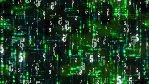 Number 5 Background Techno LOOP TILE. Th... | Stock Video | Pond5