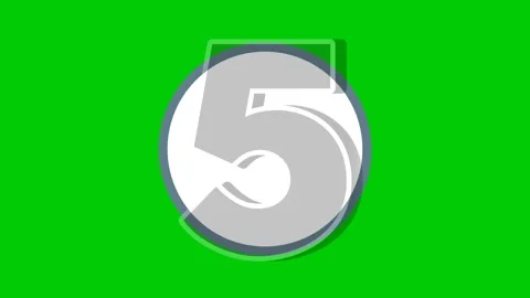 Number 5 five symbol sign animation moti... | Stock Video | Pond5