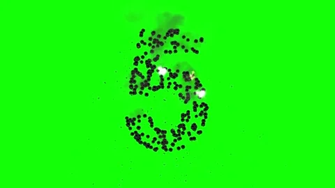 Number 5 formed with bullet shots green ... | Stock Video | Pond5