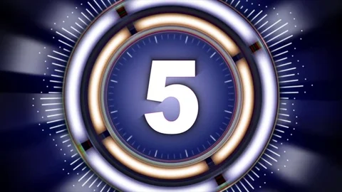 NUMBER 5, Top Ten Numbers Animation with... | Stock Video | Pond5