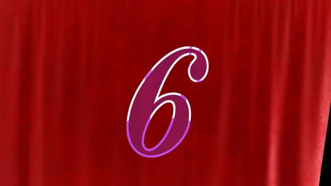Number 6. Animation of the top ten numbe... | Stock Video | Pond5