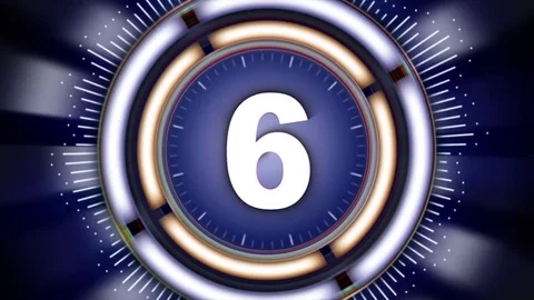 NUMBER 6, Top Ten Numbers Animation with... | Stock Video | Pond5