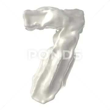 Number 7 milk Stock Illustration ~ Graphic #70831852 | Pond5