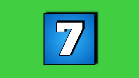 Number 7 seven symbol sign animation mot... | Stock Video | Pond5