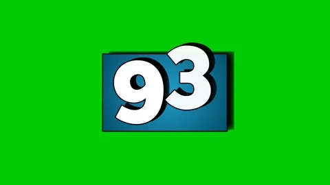 Number 93 symbol sign animation motion g... | Stock Video | Pond5