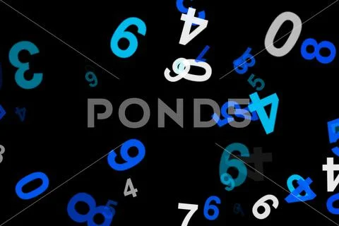 Number digital particle color CG background wallpaper: Royalty Free ...
