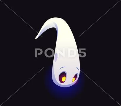 Number Halloween ghosts font, scary typeface ~ Clip Art #281246111