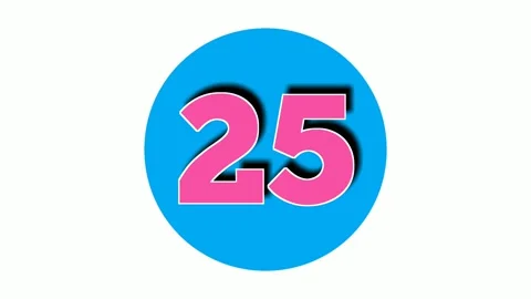 25 Cartoon Number Stock Video Footage | Royalty Free 25 Cartoon Number ...