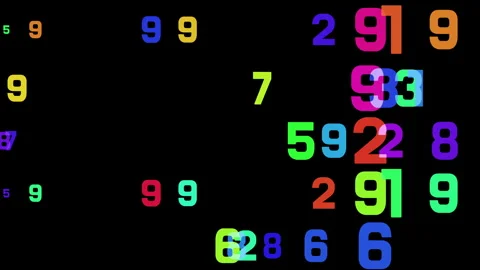 numbers and data background | Stock Video | Pond5