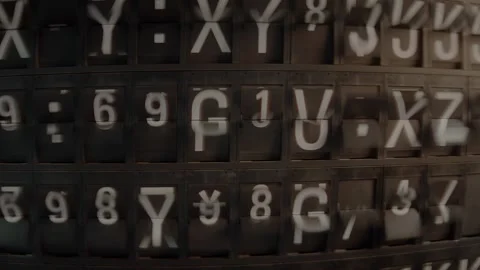 Numbers and symbols are flickering aroun... | Stock Video | Pond5