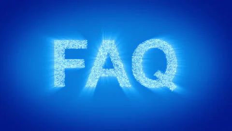 Numbers and symbols form the F.A.Q. symb... | Stock Video | Pond5