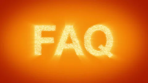 Numbers and symbols form the F.A.Q. symb... | Stock Video | Pond5