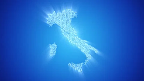 Numbers and symbols form Italy country s... | Stock Video | Pond5