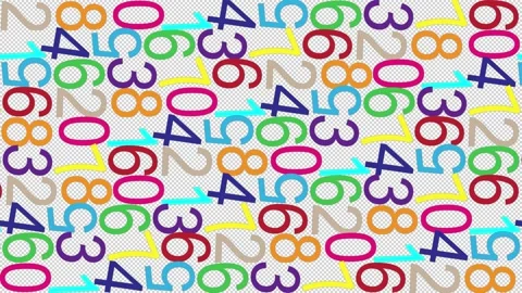 Numbers. The animated numbers background... | Stock Video | Pond5