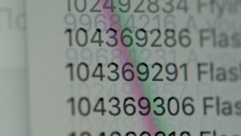 Computer Screen Numbers Stock Video Footage | Royalty Free Computer ...