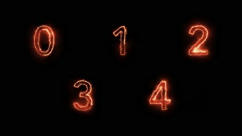 Numbers, Numerals Pack with Electricity ... | Stock Video | Pond5