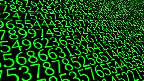 Numbers Random Background Animation Moti... | Stock Video | Pond5