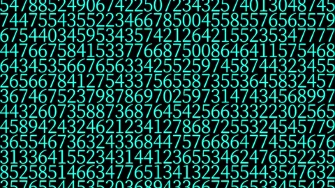 Numbers Random Background Animation Moti... | Stock Video | Pond5