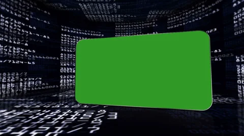 Numbers Room, with Green Screen Monitors... | Stock Video | Pond5