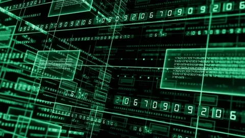 Green Technology Background Stock Video Footage | Royalty Free Green ...