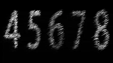 Numbers wallpaper 4K | Stock Video | Pond5