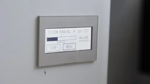 Numeric panel with loading screen close ... | Stock Video | Pond5