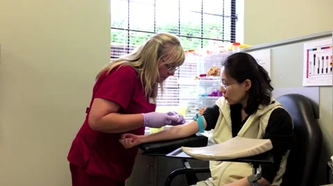 Nurse Drawing Blood Stock Footage ~ Royalty Free Stock Videos | Pond5