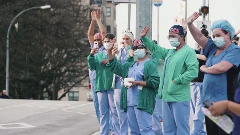 Nurses Clapping Stock Footage ~ Royalty Free Stock Videos | Pond5