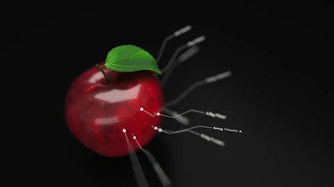 Nutrient-Rich Apple, Showcasing the Abun... | Stock Video | Pond5