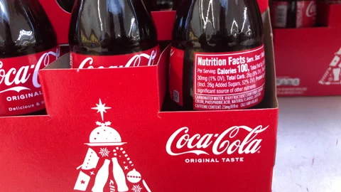 Nutritional Label of Coca Cola on Superm... | Stock Video | Pond5